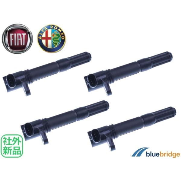 【製品概要】イグニッションコイル　新品　社外品　4本セット【メーカー】フィアットアバルト【車種】500｜500C チンクエチェント (2008-)1.4L 31214グランデプント (2006-2010)1.4L 199141ニューパンダ ...