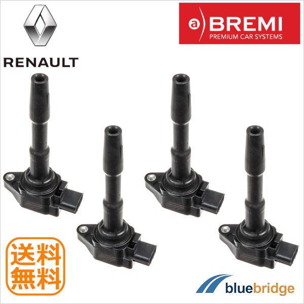 【製品概要】イグニッションコイル　新品　BREMI製　4本セット【メーカー】ルノースマート【車種】キャプチャー (2014-2021)1.2L 2RH5F 2RH5F1ルーテシア (2013-2020)0.9L RH4B1.2L RH5F ...