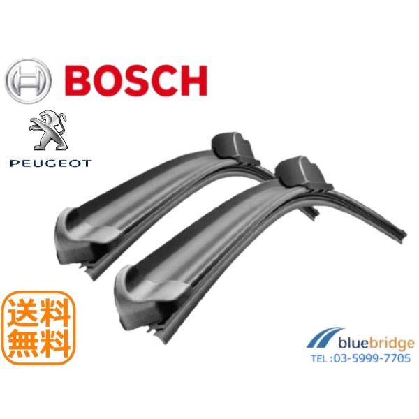 【製品概要】車種専用ワイパーブレード　エアロツイン　新品　BOSCH製左右ハンドル共用　650mm | 650mm（各1本、計2本セット）【メーカー】プジョー【車種】508 508SW W2型 1.6L 2.0LRCZ 1.6L【互換品情報...