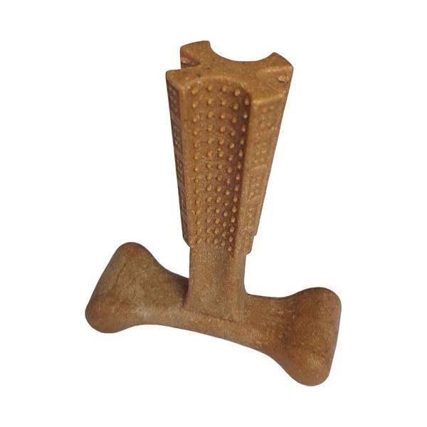 噛んで遊ぶデンタルトイシリーズ★足で押さえて噛みやすい自然の木粉配合のデンタルトイ♪割れにくく、かけらが出にくい安心素材です！ ・ストレス解消♪・足で押さえて噛み易い☆・デンタル効果♪  / サイズ /  / S /