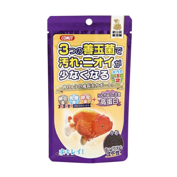肉りゅうの成長をサポート！■プロバイオティクス効果納豆菌、乳酸菌、酵母菌が、金魚の腸内で善玉菌を活性化させ、腸内細菌のバランスを整えます。■水の汚れを軽減善玉菌により消化吸収を助け、排泄物の分解力も向上し、水の汚れや嫌なニオイを軽減します。...