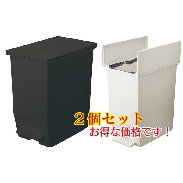 【商品名】SOLOW ペダルオープンツイン45L 【カラー】ブラック/ホワイト 【素　材】ポリプロピレン 【サイズ】W27×D42.5×H48 (cm)【組　立】完成品 【機　能】抗菌・防汚加工 【原産地】日本キーワード：爆買<br>