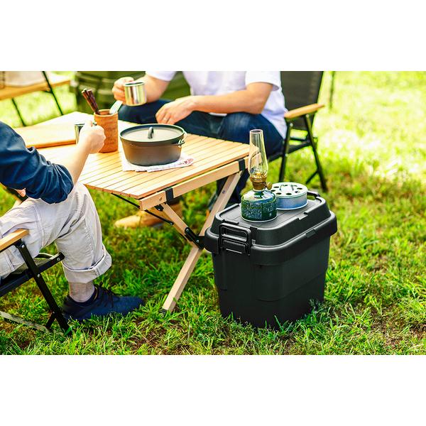 【商品名】トランクカーゴS蓋 20L【商品番号】TC-20S【カラー】ブラック/グレー/カーキ 【素　材】ポリプロピレン【サイズ】W39.2×D29.4×H35.7cm【耐荷重】100kg(静的耐荷重)【重　量】1.5kg外使いでの使用感を...