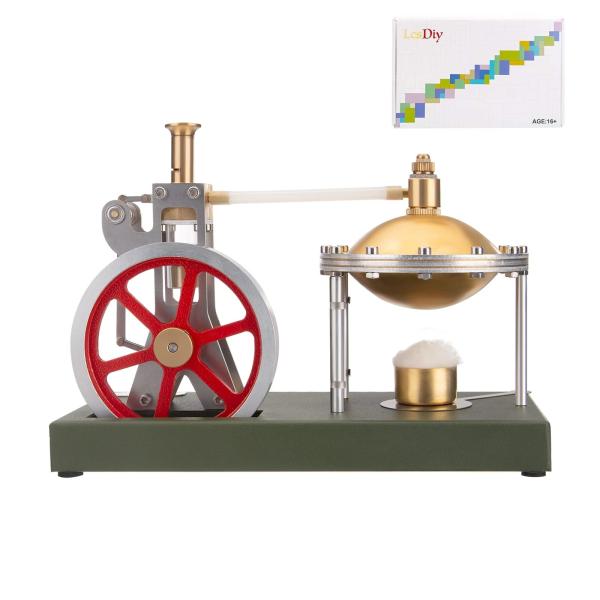 商品名: PHYNEDI ENJOMOR 組み立て式 球面ボイラー付き レトロ垂直スチームエンジンモデル (追加のローダーをサポート) DIY 金属 精巧な物理学実験 ギフトコレクション 装飾ステムトイ 20x9x14cm PHYNEDI ...
