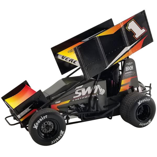 商品名: Acme A1822021 ウィングスプリントカー #1 Jamie Veal SWI Earthworks SWI エンジニアリングレーシングチーム (2022) 1/18 ダイキャストモデルカー Winged Sprint C...
