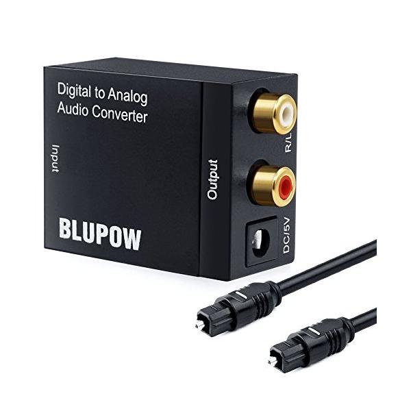 【デジタル→アナログ変換】 簡単にS/PDIF（光＆同軸）デジタル信号をR / Lステレオのアナログ信号に変換します。PS4、XBox、Blu-rayプレイヤー、TVなどRCA（L/R）端子のないデバイスに使われ、お好きなスピーカーなどが使...