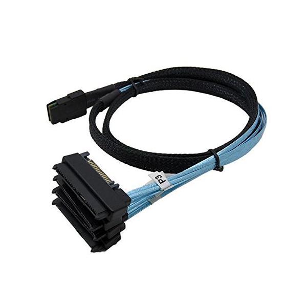 内蔵型 36ピン Mini SAS SFF-8087 ホスト→ 4 SFF-8482 ターゲット SAS ハードディスクおよびSATA 電源ケーブル例えば、 ミニSAS 36ピンコネクタ(SFF 8087)から4 SAS (SFF 8482...