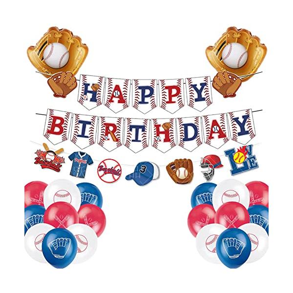 【誕生日 飾りセット内容】 HAPPY BIRTHDAYガーランド×1、ペーパーファン×6個、風船×20（＋予備5個）、ひまわりバルーン×2、ハンギングスワールデコ×6、丸型の両面テープ×20点、吊るす糸10ｍなど、パーティー装飾に必要なア...