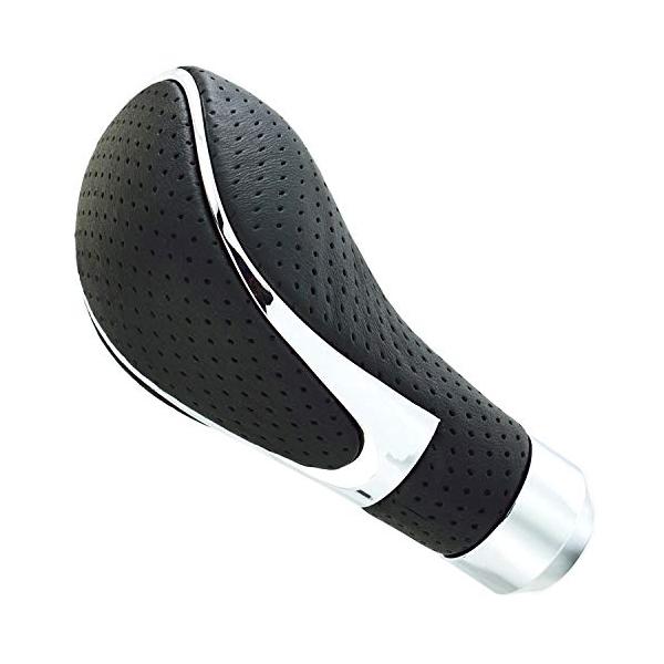 素材：アルミ合金とPUファッションデザイン：このノブはクールに見え、ファッションがあなたの車を珍しくしますセット内容：シフトノブ×1、ラバーアダプター×3（8/10 / 12mm）、ネジ×4、六角ナット×1簡単インストール！ 純正品ですので...