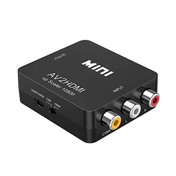 AV to HDMI：本機はアナログであるコンポジットビデオ信号をデジタルであるフルハイビジョンHDMI信号 に変換するコンバーターです。逆方向（HDMI to AV）にはご使用できません。USB供電ケーブル付き：テレビやパソコンやDVDな...