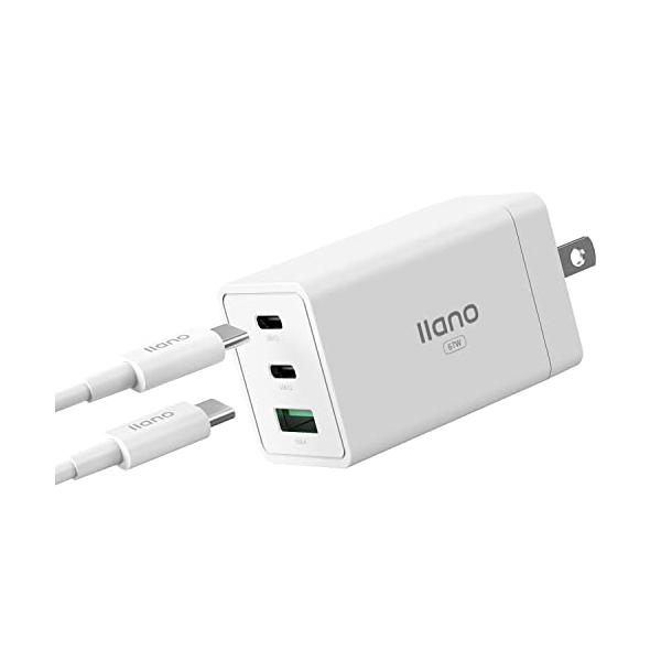 ??「日本初-67W急速充電-MacBook Proにも対応」：2つのUSB-C＆USB-Aの３ポート搭載により、最新のApple製品やタブレットは勿論、67W以上の出力が必要な高性能ノートPC、あらゆるUSB-AとUSB-C関連機器などに...