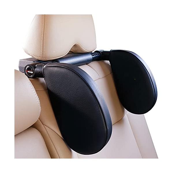 【頭と首をサポート】Oasser車用首枕は人間工学に基づいて設計され、ほとんどのヘッドレストステー付きの車に装着可能です。車中泊やちょっとした休憩時に...しっかり寄り掛かれて首への負担が減らせ、座ったまま状態で安心でゆっくり眠れます！【高...
