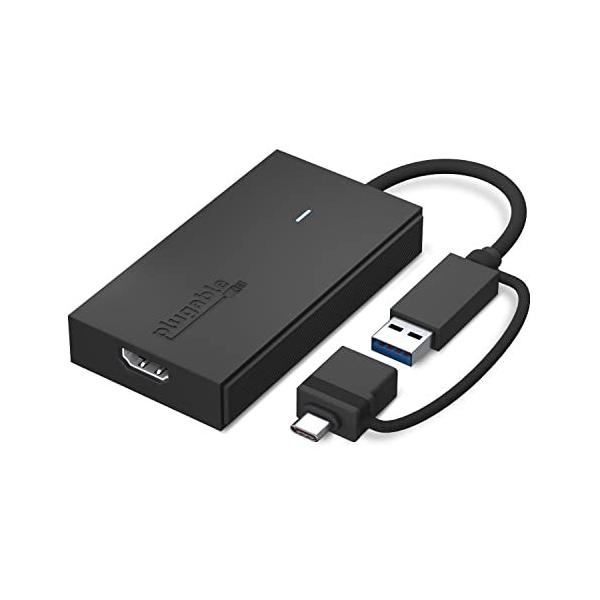 ディスプレイ領域を拡張 - この UGA-HDMI-S ディスプレイ変換アダプターを使用すると、PC に最大解像度1920x1080 @ 60Hz までの外部 HDMI モニターを 1 台接続できます。USB 3.0 または USB-C ポ...