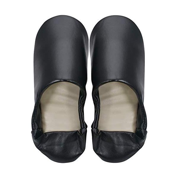 現代百貨 ポータブル スリッパ 携帯 Labas レディースフリーサイズ ブラック free size