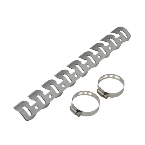 材質・素材:アルミニウム付属品:ステンレス取り付けバンド色[カラー]:チタンカラー <br> 材質[素材]:アルミニウム <br> サイズ:全長31.5cm <br> タイプ:4サイクル <br&g...