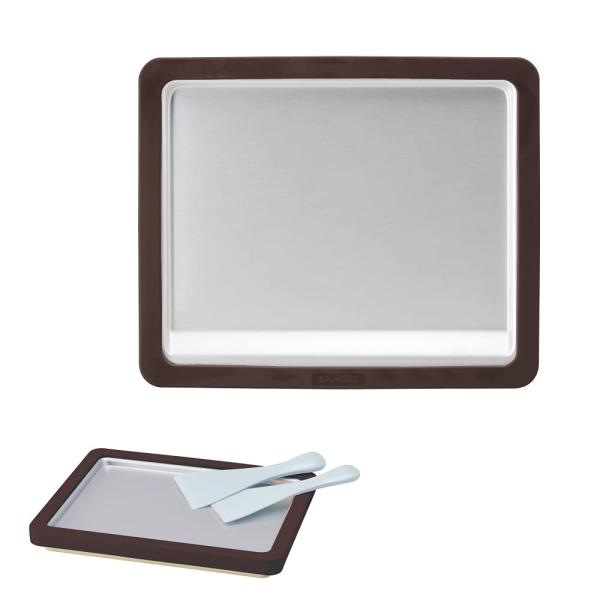 【商品概要】プレートを冷やしてジュースなどを注いであとはヘラで混ぜるだけ。楽しく手作り、カンタンひんやりスイーツ。アレンジいろいろレシピ付きロールアイスもできる。【商品説明】【商品詳細】ブランド：ドウシシャ(DOSHISHA)商品種別：手動...