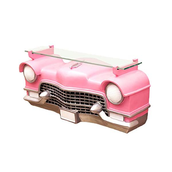 キャデラック カー ウォールシェルフ ピンク （GK065）ディスプレーラック オブジェ アメ車 ビンテージカー 飾り棚 棚 ラック アメリカ雑貨 ガレージ 西海岸風 インテリア アメリカン雑貨