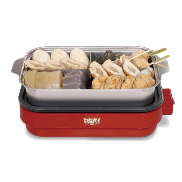 【商品概要】電源：AC100V　50/60Ｈｚ消費電力：850Wおでん鍋用十字型仕切り付きプレート最高温度：約220℃【商品説明】【商品詳細】ブランド：ハック(Hac)商品種別：ホットプレート商品名：ハック ホットプレート付きおでん調理鍋 ...