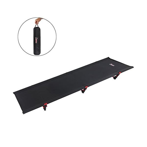 ?【ドイツ発 欧州 No.1 ローコット】究極の寝心地を追求した独自立体構造。ヨーロッパで最も売れているドイツトレッキングブランドのローコット。・(約)190cm x 67cm ・世界最軽量クラスで持ち運びらくらく・組み立て&amp;片付け...