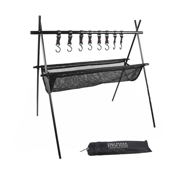 【 商品詳細：ENIGMATA:hanging rack 】 総重量:S=1025GR ,L=1225GR/ 最大耐荷重:10kg / 展開サイズ : S(約)幅70.1×奥行53×高さ63.6cm、L(約)幅97×奥行79.6×高さ95c...