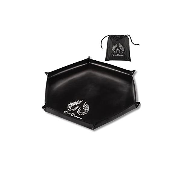 【Chill Camping スパッタシート】焚き火シーンにデザインを。Chill Campingより、業界初ヘキサゴン型焚き火シートが販売開始！【灰拡散防止壁】外周にあるスナップボタンを留めれば、灰拡散防止壁が 完成。平面シートでは防 げ...