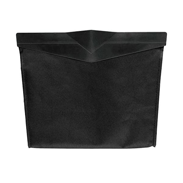 取付け簡単！車内スッキリ大容量ゴミ箱カラー：ブラック本体材質：ポリエステル ※裏面ＰＶＣコーティング製品サイズ(WxDxH)：32x2-10x26cm　単品重量：280g