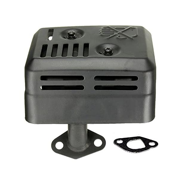 商品：1X マフラー、1X ガスケット汎用GX110 GX120 GX140 GX160 GX168 GX200 GX168 168F エンジン5.5/6.5HPモータージェネリック置換#：18310-ZF1-00018320-ZF1-H5...