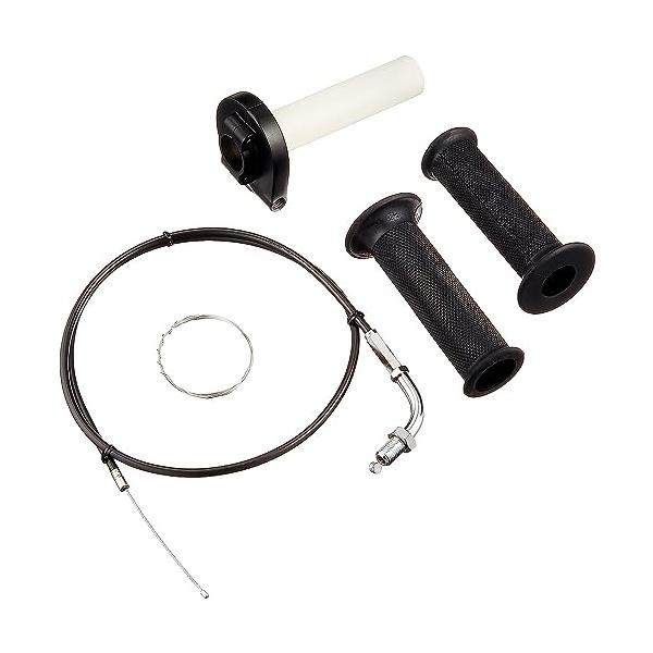 適合車種 DAX、シャリー、エイプ50・100ケイヒンPCφ20キャブレター樹脂製スロットルケーブルアウター長:905mmインナーケーブル吐出長90mm