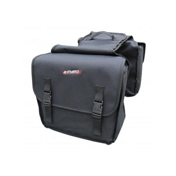 【商品概要】ダブルフラップで取り付け幅の調整が可能なバッグ　オン・オフ・小型スクーターに装着可能サイズは260×310×120(mm)　容量約20L真ん中に手提げも付いているので、持ち歩きも便利裏面にバッグ浮き上がり防止のゴムフックを装備か...