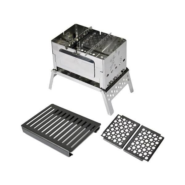 【商品概要】※グリルプレート、ロストルは黒皮鉄板に表面加工を一切しておりませんので、最初から若干の錆や加工過程にできる傷、打痕や汚れ等がついてしまう事がありますので、あらかじめご了承ください。B-6君本体とグリルプレート、ハードロストルの3...