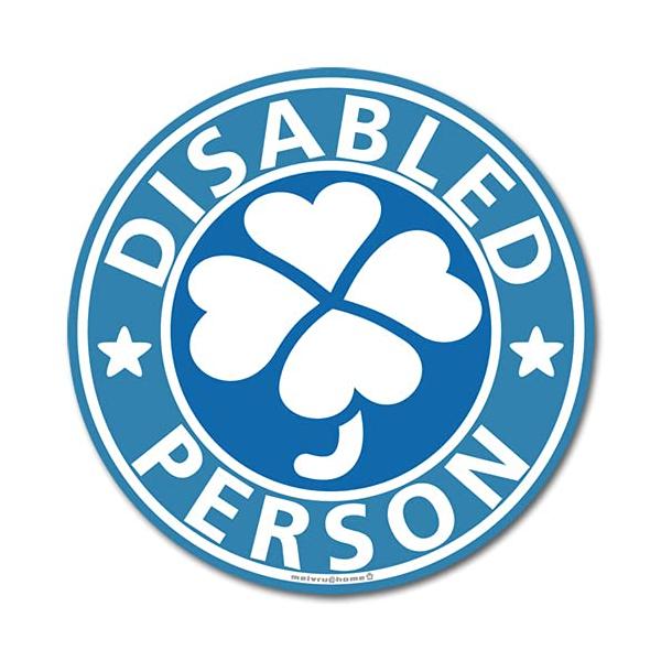 【商品概要】「身障者マークにも、オシャレなものがあれば・・」の声で生まれた商品!!屋外用　外貼りタイプ フルカラーステッカー（シールタイプ） サイズ：直径約12cm洗車や日焼けにも安心の高耐久ステッカー。ＵＶカット・グロスラミネート加工済み...