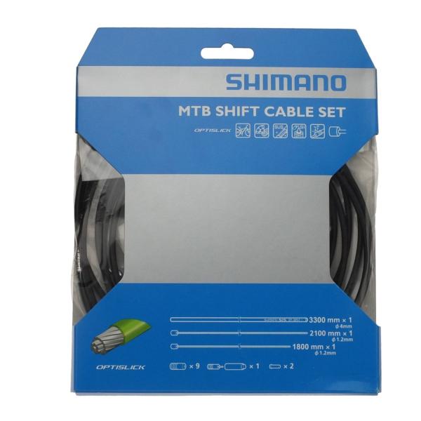 【商品概要】シマノパート:Y60198090ブラックインナーワイヤー:φ1.2mm×2100mm(1本) φ1.2mm×1800mm(1本)スモールパーツ:アウターキャップ9個、シールドアウターキャップ、ラバーシールド、インナーエンドキャッ...