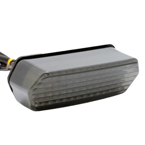 【商品概要】ウィンカー付きLEDテールランプ！グロム、CBR650F CTX700用カスタムパーツです。スモークレンズでリアビューの印象もガラッと変わります。マフラー、ハンドルなどの交換に合わせてドレスアップにも効果的です。サイズ 本体：幅...