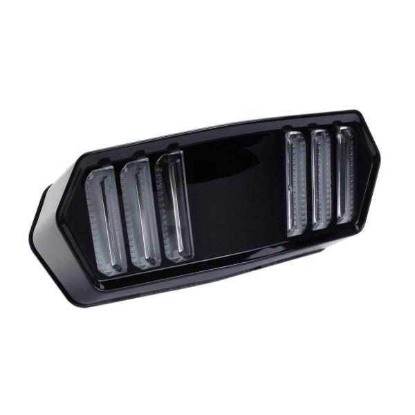 【商品概要】3225SMDを48基搭載入数：数量1で1個適合車種：グロム、MSX125/SF　全年式(新型含む)テールライト、ブレーキランプ、ウインカー一体型ユニット取付説明書は付属されません。【商品説明】黒いボディに1cmほどのスリットを...