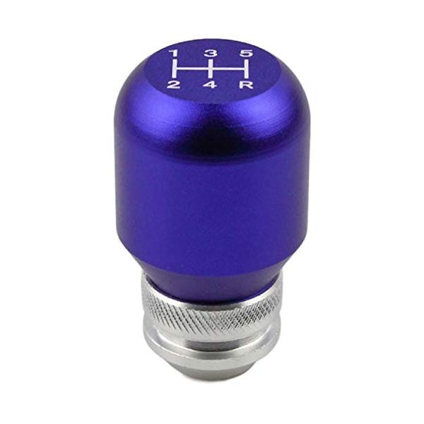 5速MT車用の汎用アルミ製シフトノブです。高さ調整可能でベストなシフトポジションに調整できます。M8 M10 M12 の3種類アタッチメントが付属しています。国産、外車問わず多くの車種にご利用可能です。シフトパターンは一般的な5速のしたにR...