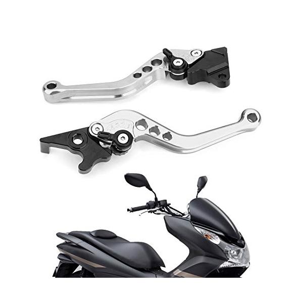 超精密機械カットで作られ、超軽量構造、高精度、高品質を実現します素晴らしい外観と色はあなたのオートバイをよりクールに見せます対応車種： ホンダ用 PCX 125に適用ですパッケージ内容： 1セット ブレーキ クラッチ レバー取り付けが簡単で...