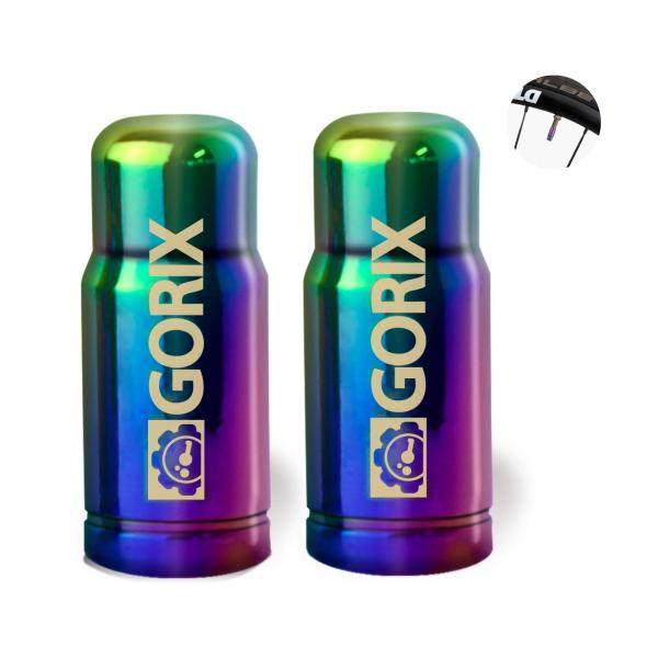 【商品概要】寸法：直径φ6.8mmx 長さ16mm/0.6インチ 材質：6061アルミ合金 対応バブル：フレンチ 1ペア(2個入り)フレンチ(仏式)用の自転車バルブキャップです。 バルブの破損や水分の流入を防ぐ重要な役割を担っているバルブキ...