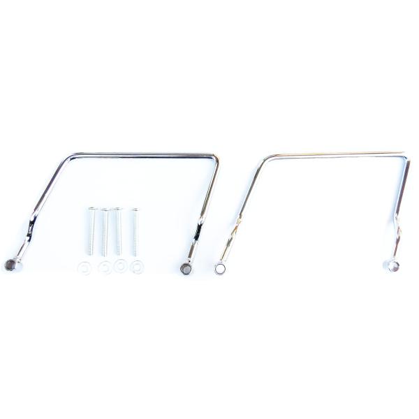 【商品概要】【適合】 ドラッグスター400クラシック 2001-2013Y【セット内容】 左右SET M8ボルト ワッシャー付【装着用ネジ間ピッチ】220mm【材質】スチール 【仕上げ】クロームメッキ【装着用ボルトサイズ】M8【商品説明】【...