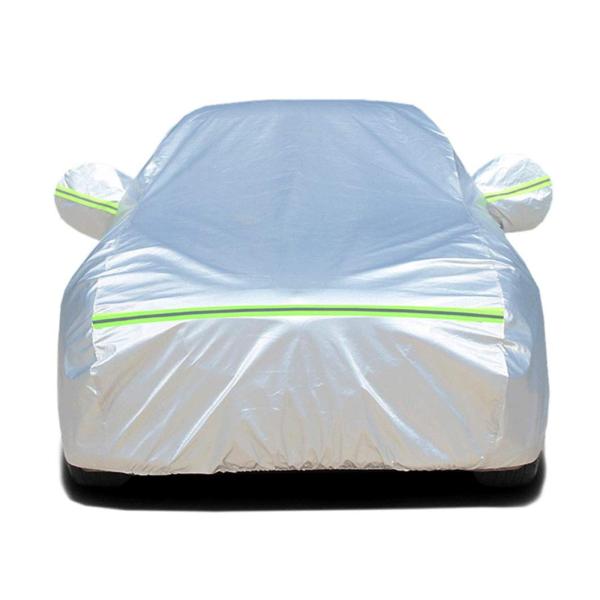 【商品概要】【より優れた材料】このタイプのカーカバーはポリエステルタフタ材料を採用し、100％防水、防雪、そして非常に強い, 傷防止、UVカット,ご愛車の装置の損傷を有効に防ぎ耐久性も良いです。自動車は銀を塗る技術を採用され、軽い味がする。...
