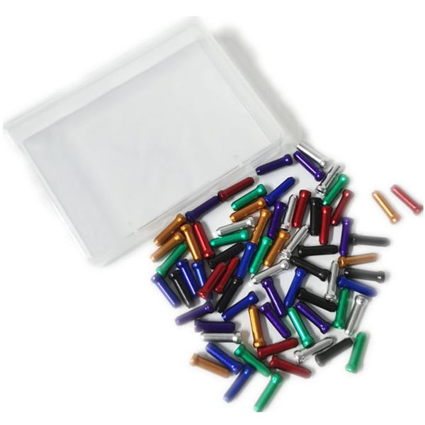 【商品概要】【使用耐久性】高品質のアルミ合金製で、耐久性があり、色褪せにくく、ブレーキケーブルと密着し、効果的な保護機能を備えた自転車用ケーブルクリンプです。【ワンサイズで万能】長さは約0.47インチ/12mm、直径は約0.08インチ/2m...