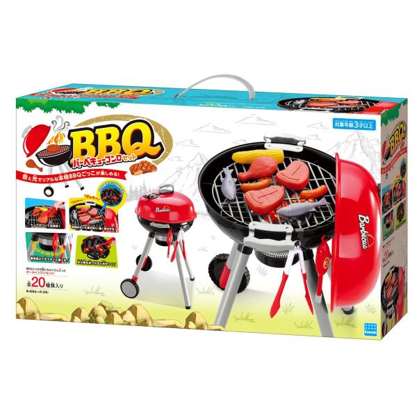 【商品概要】おもちゃのBBQコンロセットです。イエナカバーベキューでアウトドア体験を楽しもう!単4電池×3本(別売)素材:プラスチック【商品説明】【商品詳細】ブランド：カワダ(Kawada)商品種別：スポーツ＆アウトドア商品名：BBQ(バー...