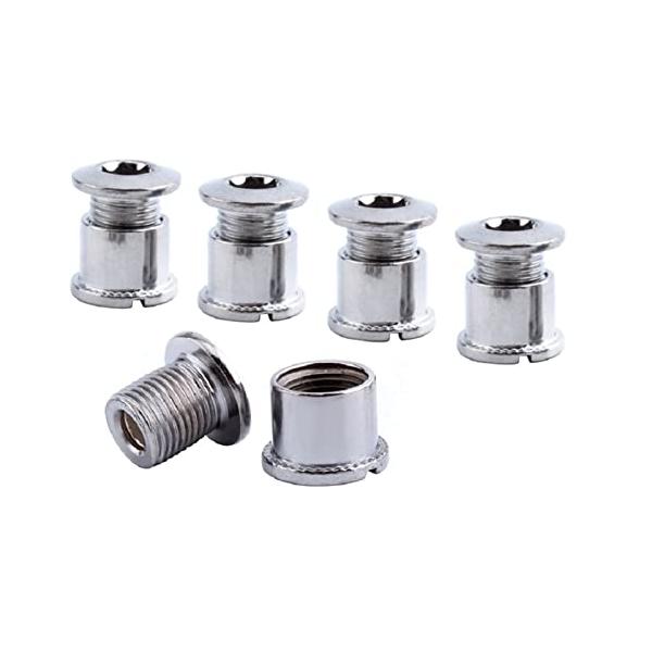 【商品概要】用途:この自転車のチェーンリングボルトは、シマノスラムマウンテンバイク/MTB/ロード/BMXなどのトリプルチェーンホイールの固定にのみ使用できます。耐久性のある鋼材：鋼製で、頑丈で耐久性があり、最大10.9グレード、スプライン...