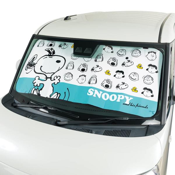 【商品概要】スヌーピー フレンズがかわいいフロントガラスにフィットするサンシェードです。本体材質:エアー発泡ミラーコートシートカラー:ホワイト製品サイズ(WxDxH):600x1300mm使用しないときは折りたたんでコンパクトに収納可能です...
