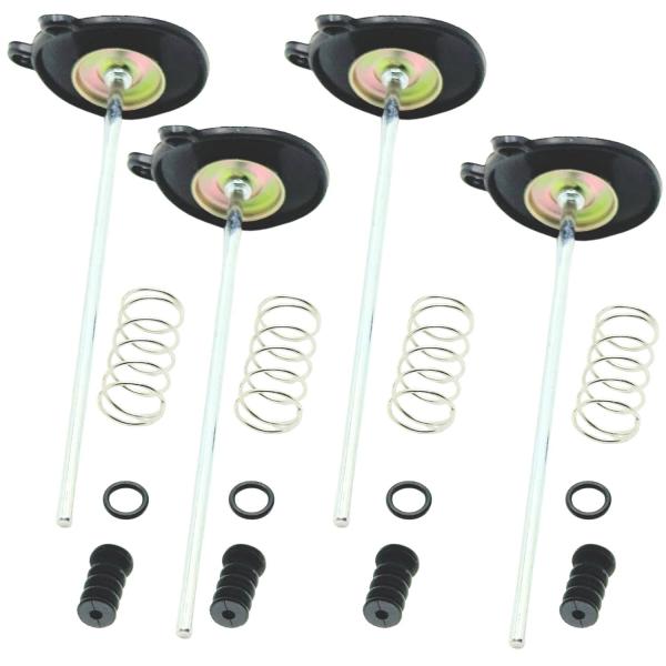 【商品概要】加速ポンプダイアフラムセット、ダイヤフラム、スプリング、Oリング、ダストカップの3点セットとなります。ダイヤフラムロッドは汎用品のため、長さ調整が必要な場合がございます。カット調整をお願いいたします。加速ポンプ周りからの燃料漏れ...