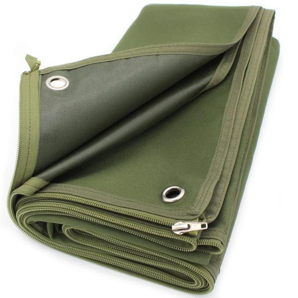 【商品概要】【厚-頑丈で耐久性】1000Dオックスフォード布製の極厚いグランドシートは、柔らかくて薄いナイロン素材のグランドシートよりも耐裂性が高く、傷つきにくくて耐久性のある特徴があります。生地が厚いので敷くときに地面の突起物にさほど気を...