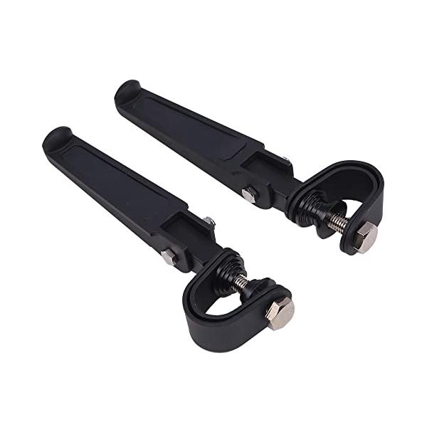 ?こちらは「ブラック」になります。【適合車種】1 "〜1-1 / 4" ハイウェイエンジンクラッシュバー付きハーレー・ホンダ・スズキ・BMW等に　カラー：シルバー / ブラック　サイズ：画像に記載?ハーレーやホンダにスズキ、BMWオートバイ...