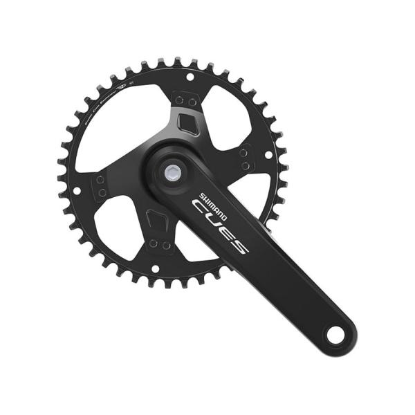 【商品概要】CUES FC-U4000-1 クランクセット 42T（1x9/10/11S） 170mm ＊ CUES U4000シリーズ。 ＊ リンクグライド・クランクセット。 ＊ 険しい路面でも楽しく走れる、優れたチェーン保持力とパワー伝...