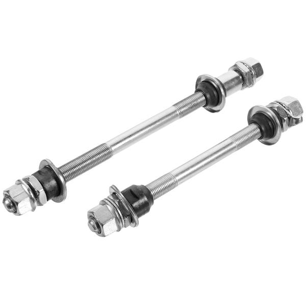 【商品概要】自転車ハブには回転機能や駆動効率に大きく関わっています。軽い運動になり、走りの爽快感も味わえます。後車軸の長さ：180mm、前車軸の長さ：150mm。鉄製で、回転性、耐久性に優れ、変形しにくいです。小型で軽量、持ち運びや保管が簡...