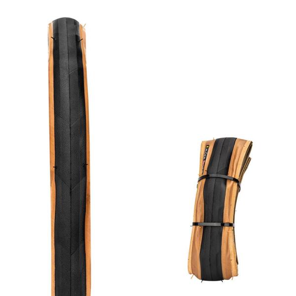 【商品概要】このタイヤの洗練されたトレッドパターンは転がり抵抗を大幅に低減し、エネルギー節約と長時間走行時の持続的な速度を可能にします。軽量設計により加速性と操縦性が向上し、急な曲がりや技術的な地形でも楽にナビゲーションできます。60Tpi...