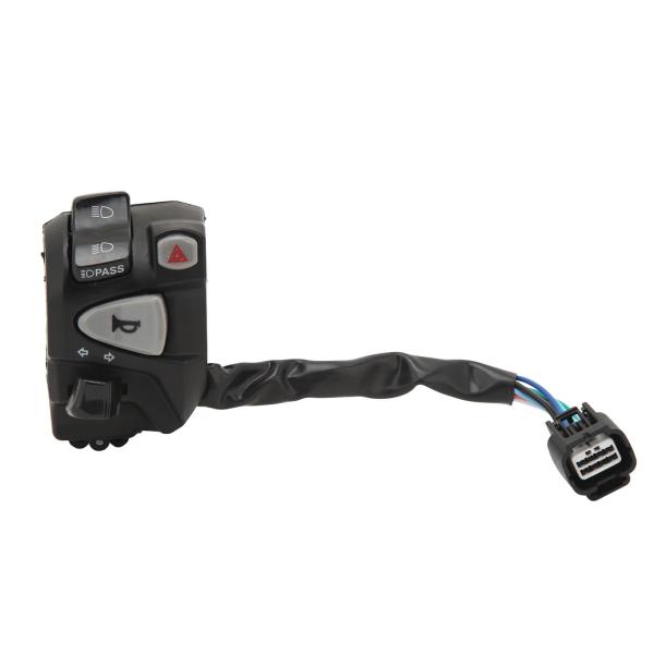 【商品概要】ハンドルバースイッチアセンブリには、ハイビームおよびロービームライト、ハザードライト、ホーン、方向指示器スイッチなどのさまざまな機能が装備されています。22mm ハンドルバースイッチアセンブリはフォルツァ 125 フォルツァ 3...